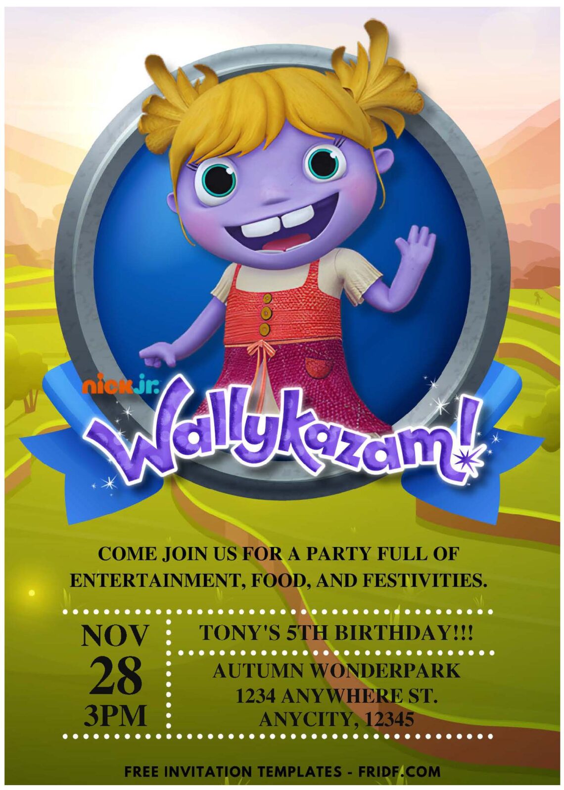 (Free PDF Invitation) Nick Jr. Wallykazam Birthday Invitation (Free PDF Invitation) Nick Jr. Wallykazam Birthday Invitation